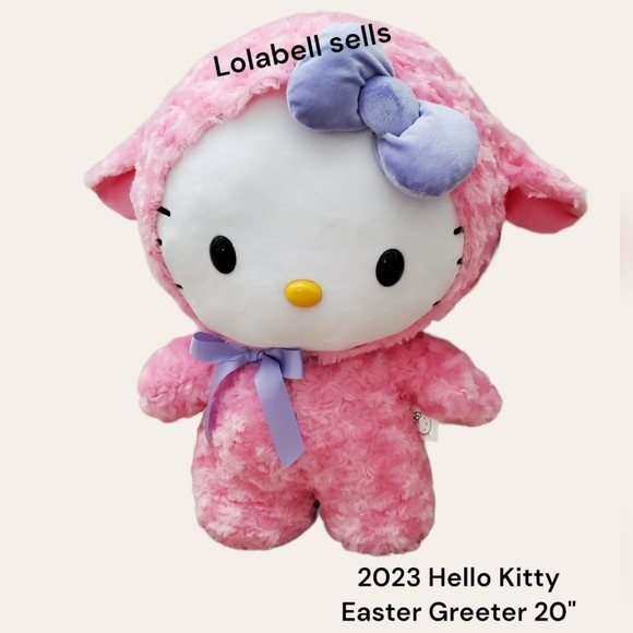 Hello Kitty | Holiday | Hello Kitty Easter Greeter 223 Pink Lamb 20 ...